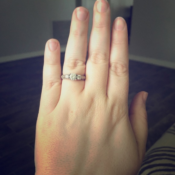 Diamonique | Jewelry | Sterling Silver Diamonique Ring | Poshmark